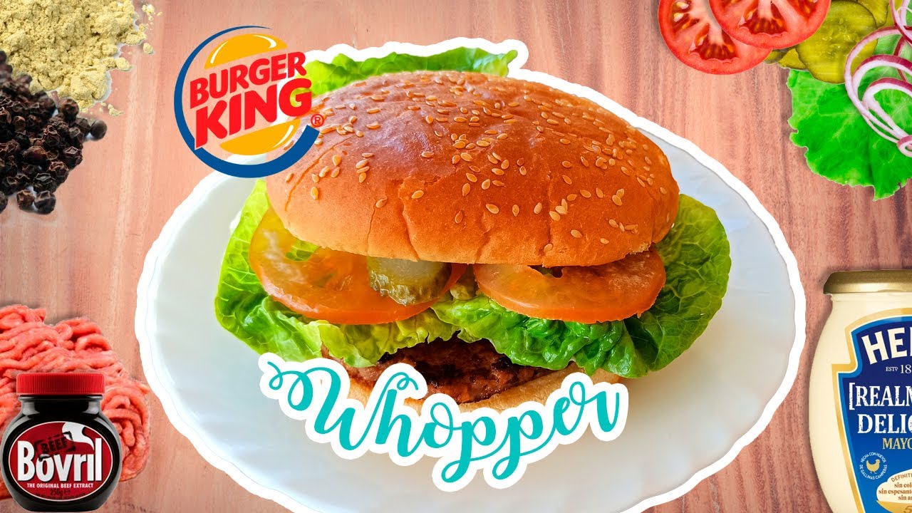 🍔WHOPPER casero | ¡MUY FÁCIL! - YouTube
