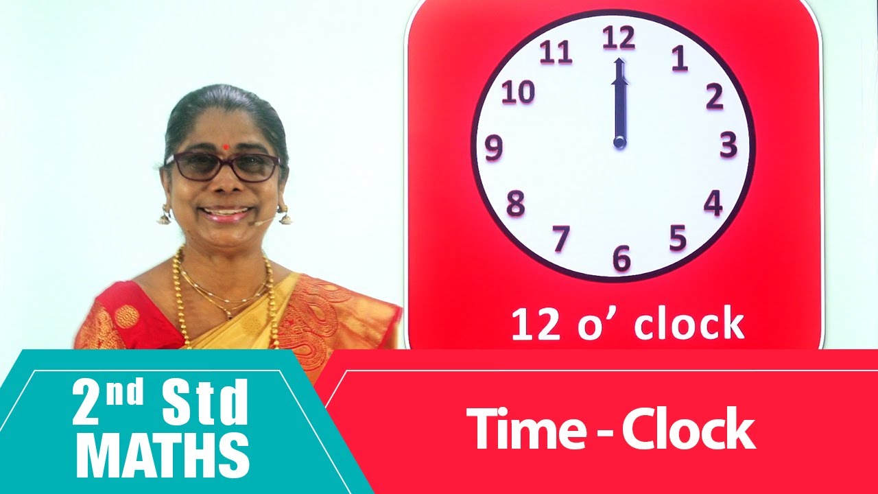 2nd Std Maths | Time - Clock | Mathematics Class -2 | Maths Part-248 ...