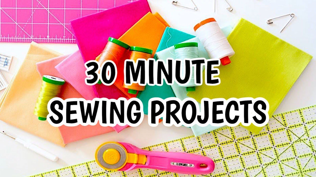 3 Sewing Projects to Make in 30 Minutes - YouTube