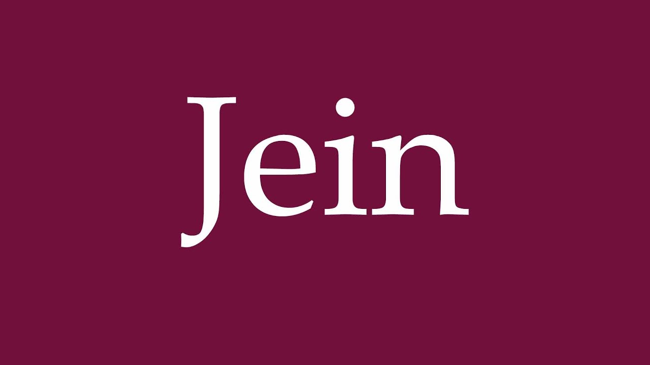How to Pronounce ''Jein'' (Yes and no) Correctly in German - YouTube