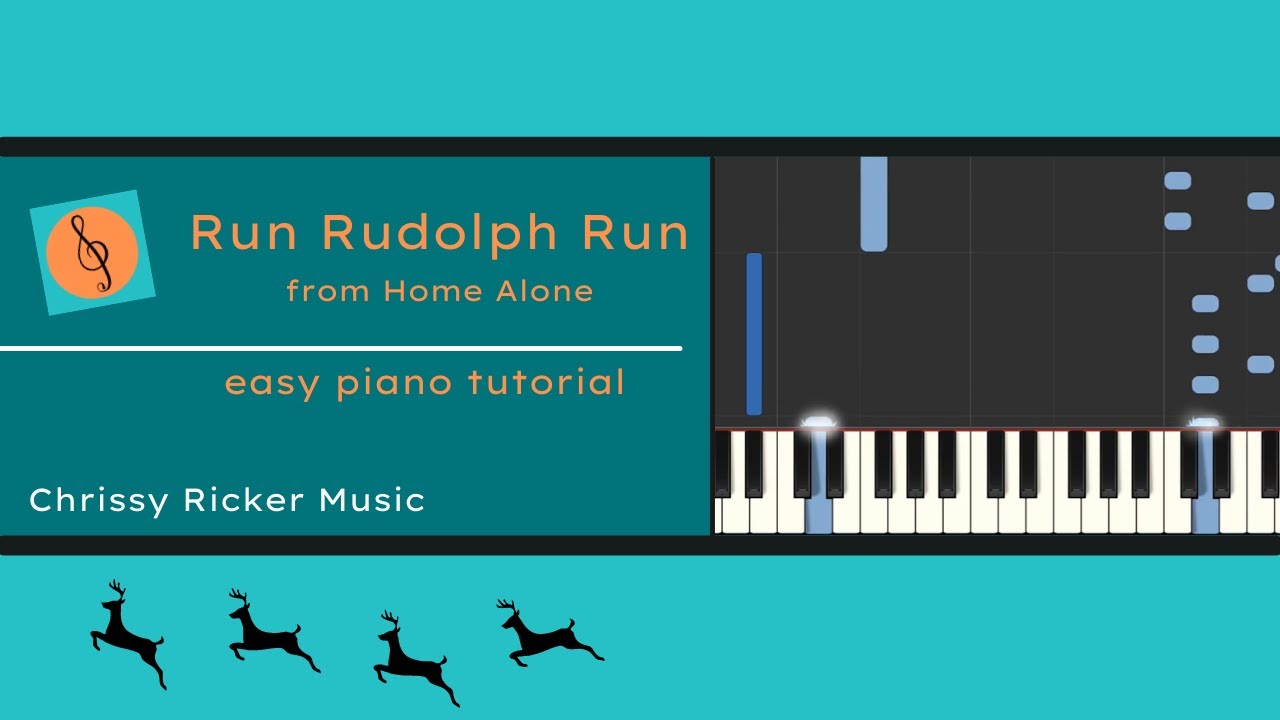 Run Rudolph Run (easy piano) - Chuck Berry - Arr. Chrissy Ricker - YouTube