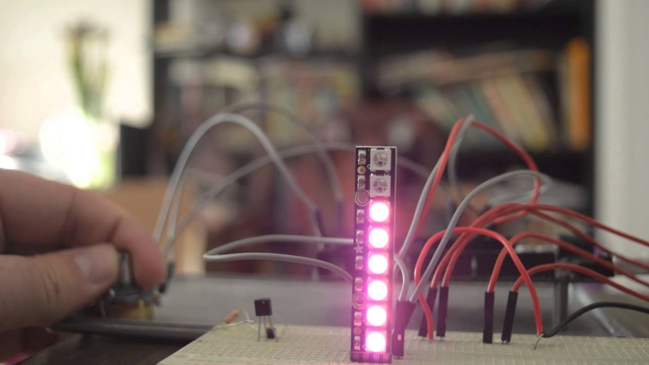 NeoPixel VU Meter - YouTube
