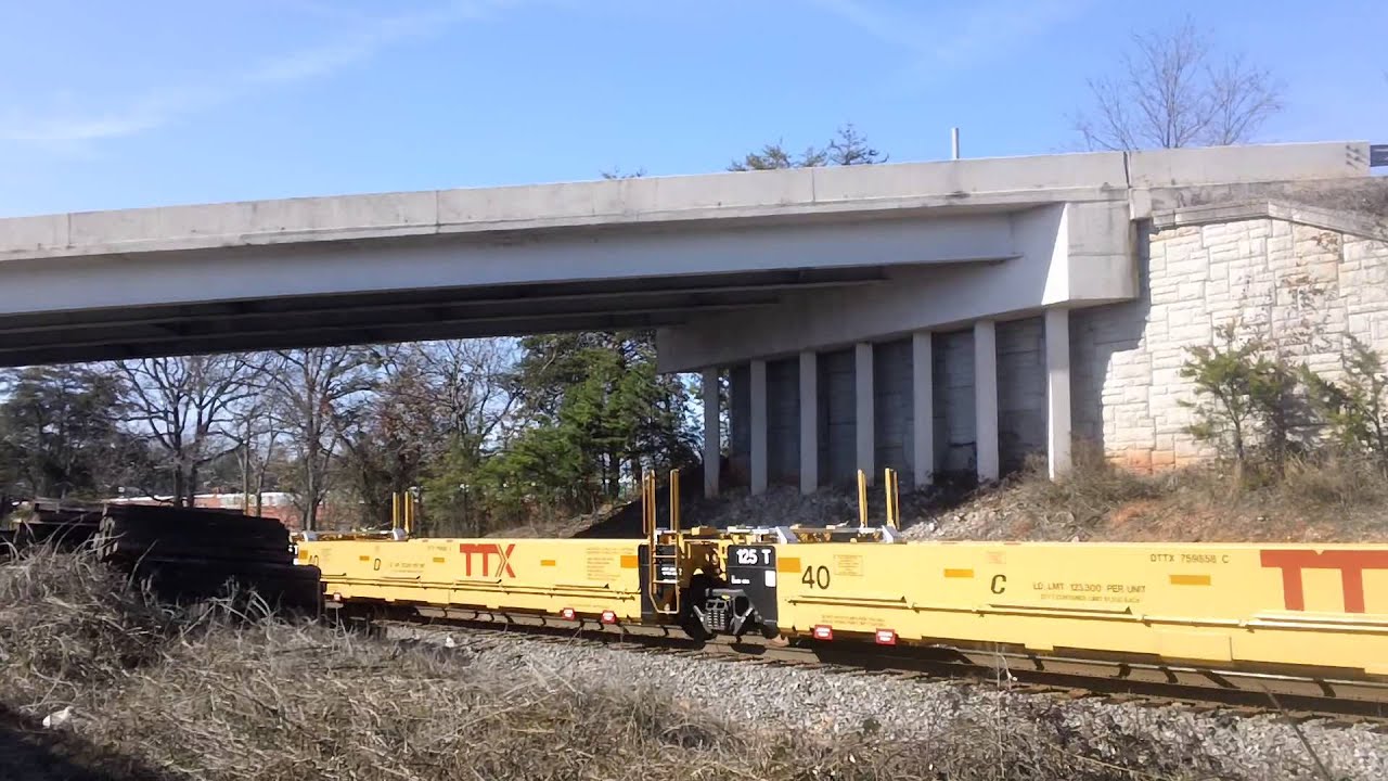Northbound Norfolk Southern train of Empty Well Cars for Intermodal ...