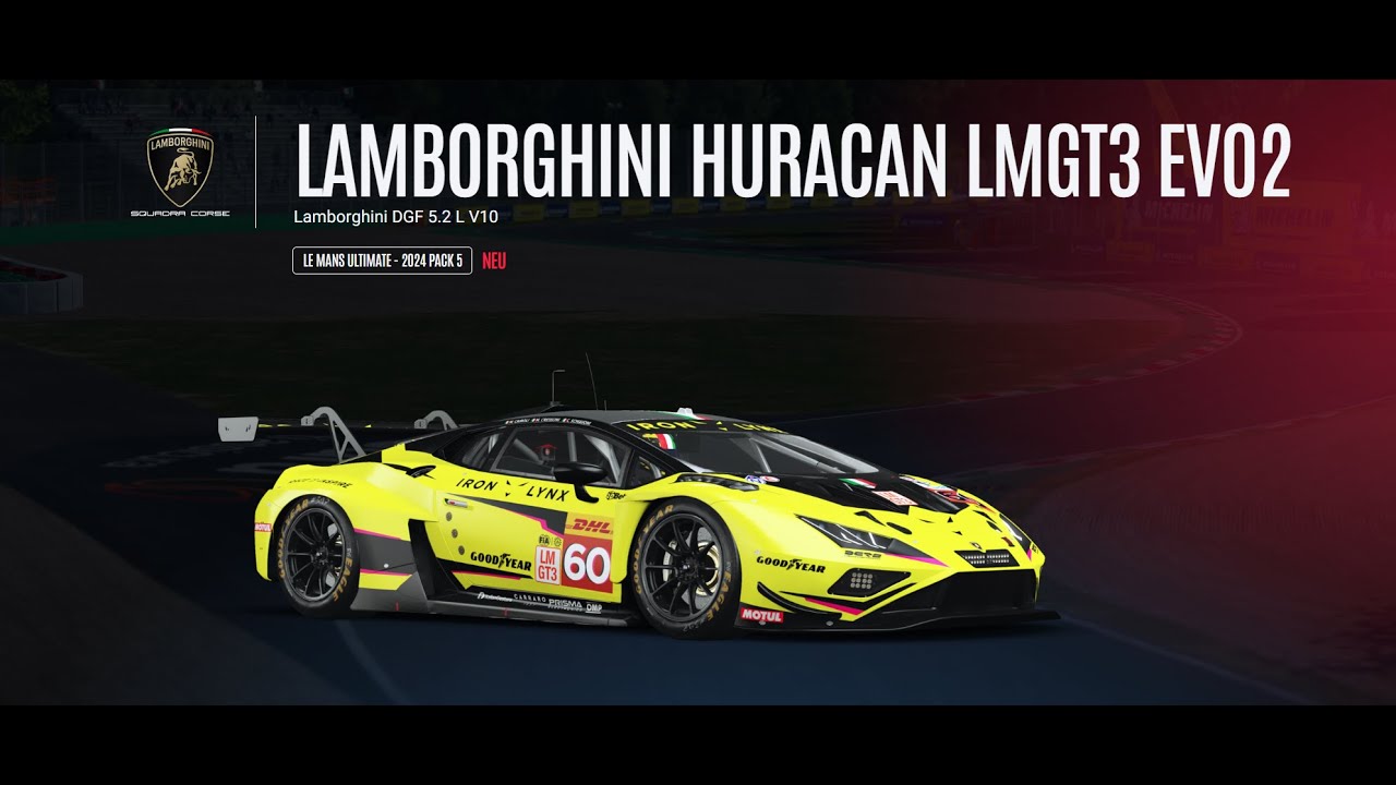 Le Mans Ultimate | Monza Sprint Rennen Cockpit | Lamborghini Huracan ...