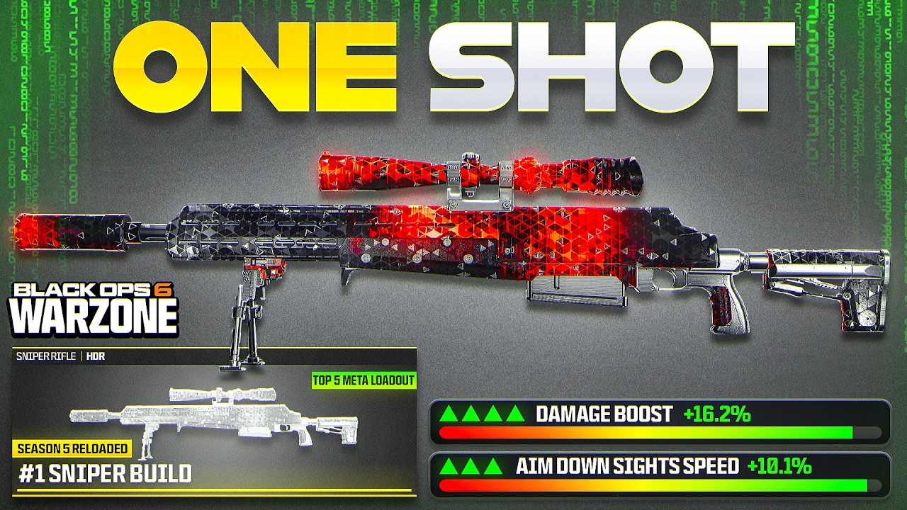 the #1 HDR LOADOUT is the BEST SNIPER in WARZONE BO6 RIGHT NOW! (Best ...