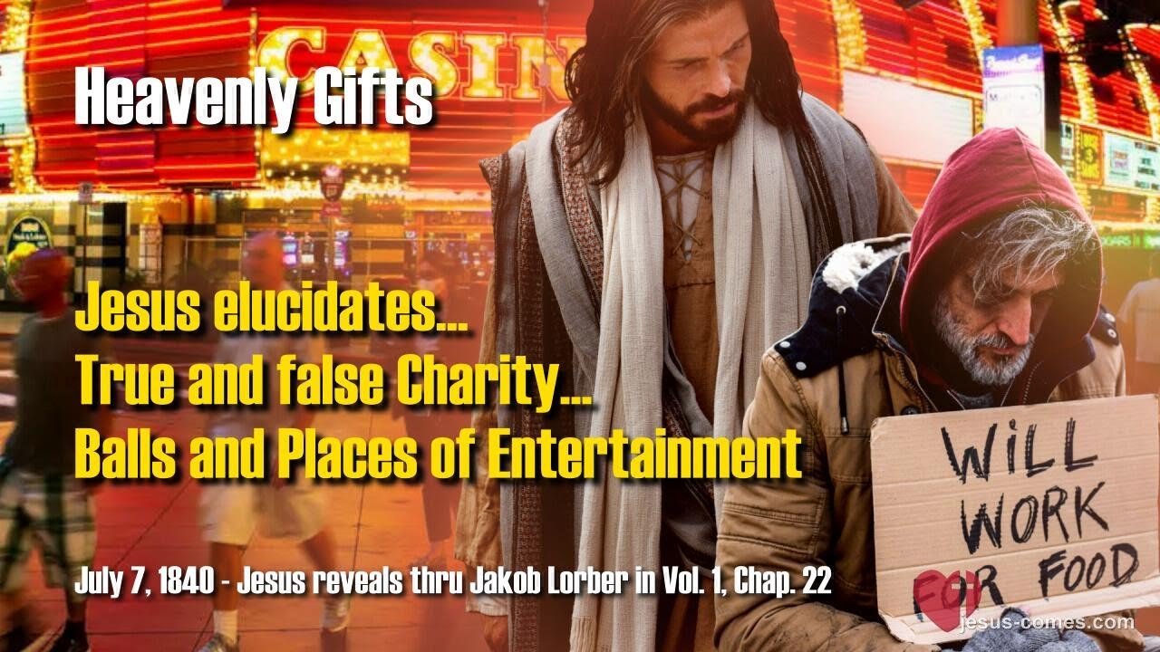 True and false Charity... Balls and Places of Entertainment ️ Jesus ...