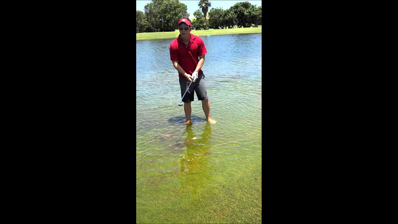EPIC FAIL WATER GOLF SHOT - YouTube