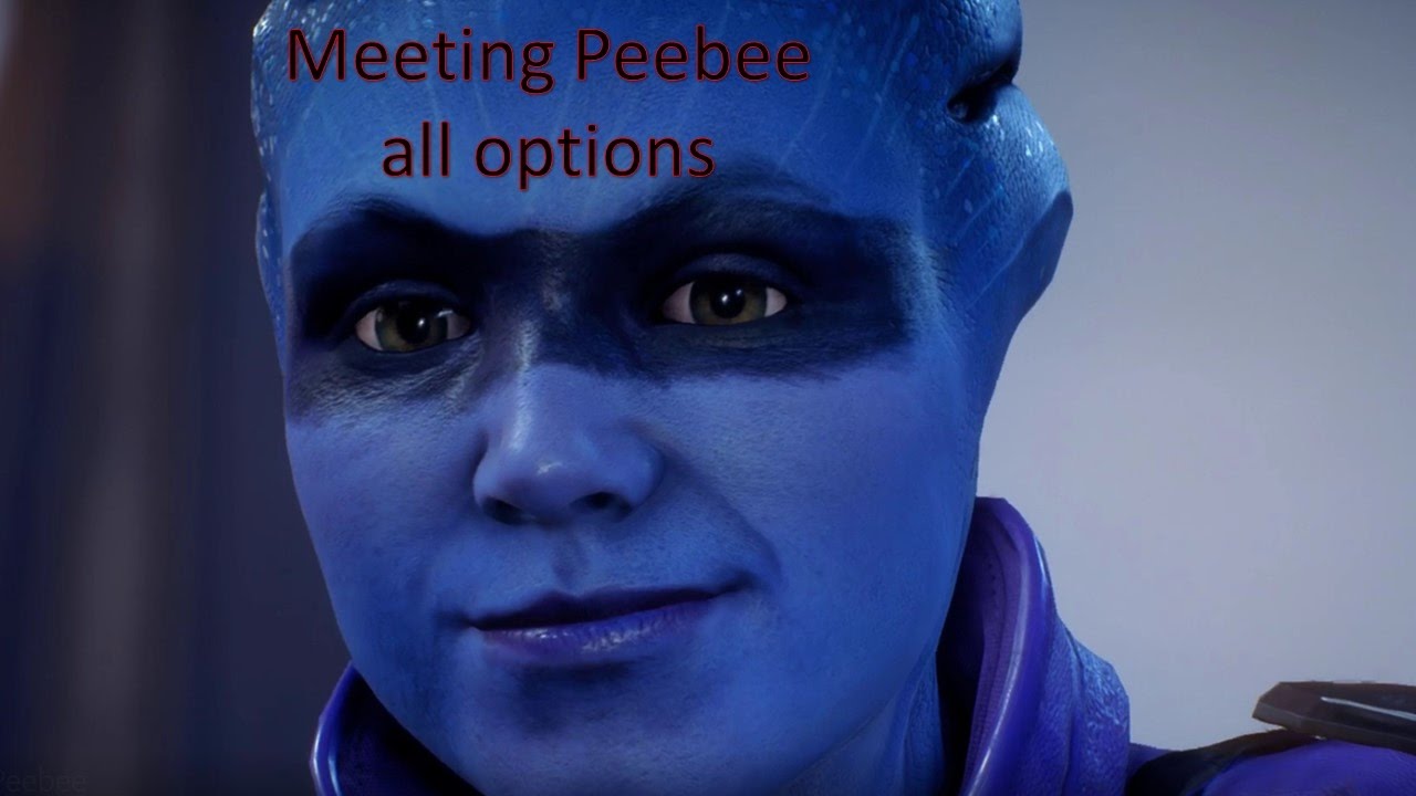 Mass Effect: Andromeda - Meet Peebee (all options) - YouTube