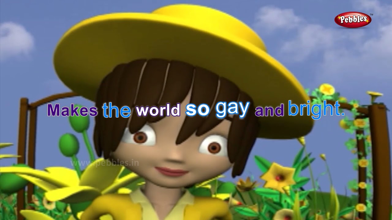 Yellow Nursery Rhyme With Animated Lyrics | Nursery Rhyme | Baby Rhymes ...