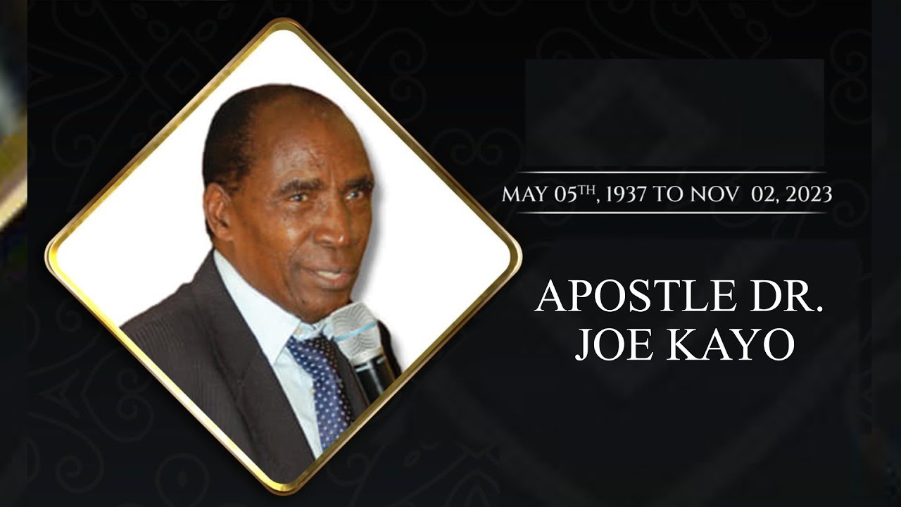 MEMORIAL SERVICE AT K.A.G NAKURU II APOSTLE DR. JOE KAYO II 07TH NOV ...