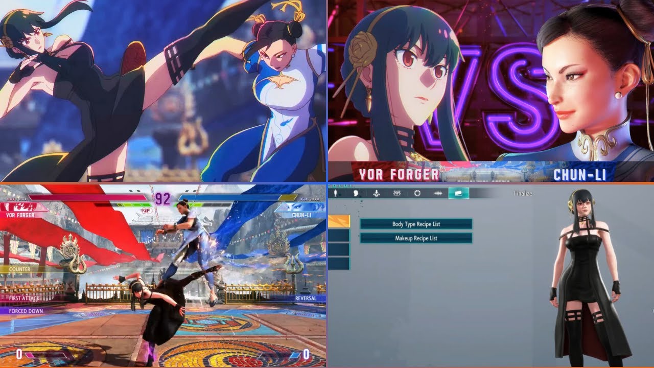 PELEA COMPLETA YOR FORGER VS CHUN LI !!! I Street Fighter 6 Spy x ...