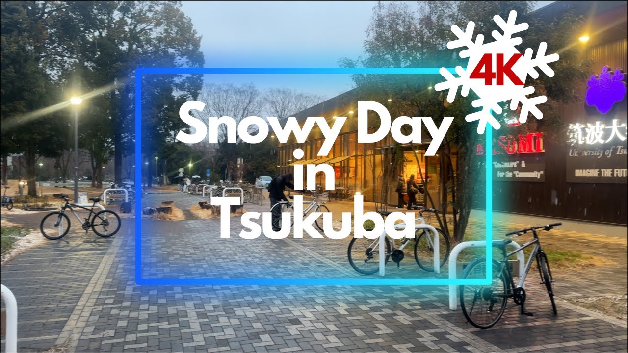 A Snowy Day in Tsukuba, Japan | 4K Walking Tour Video Japan - YouTube