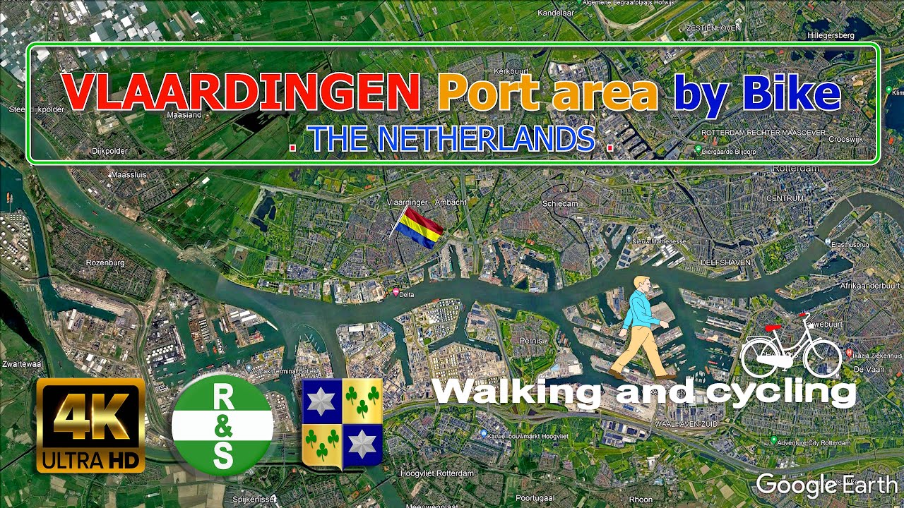 VLAARDINGEN PORT AREA BY BIKE (The Netherlands) Cycling through ...