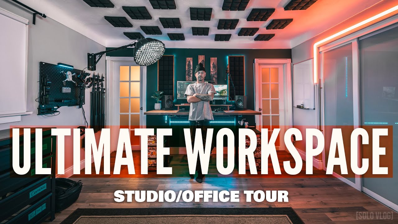 The Ultimate Workspace - Desk Set-Up Studio/Office Tour - YouTube