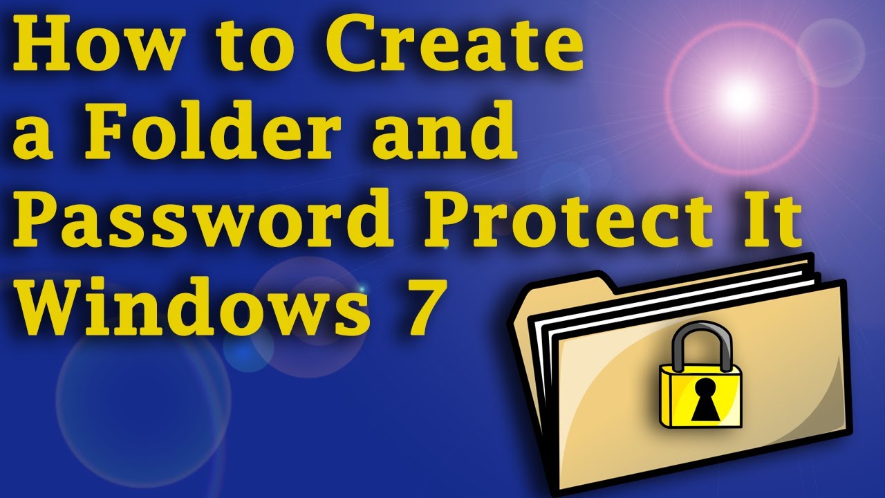 How To Create A Folder And Password Protect It Windows 7 YouTube how-to-create-a-folder-and-password-protect-it-windows-7-youtube