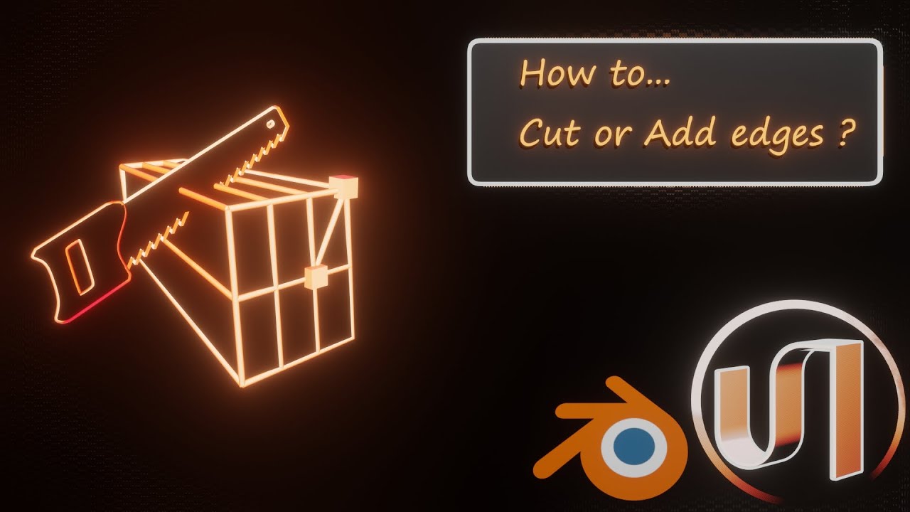 Blender How Tocut Or Add Edges Youtube
