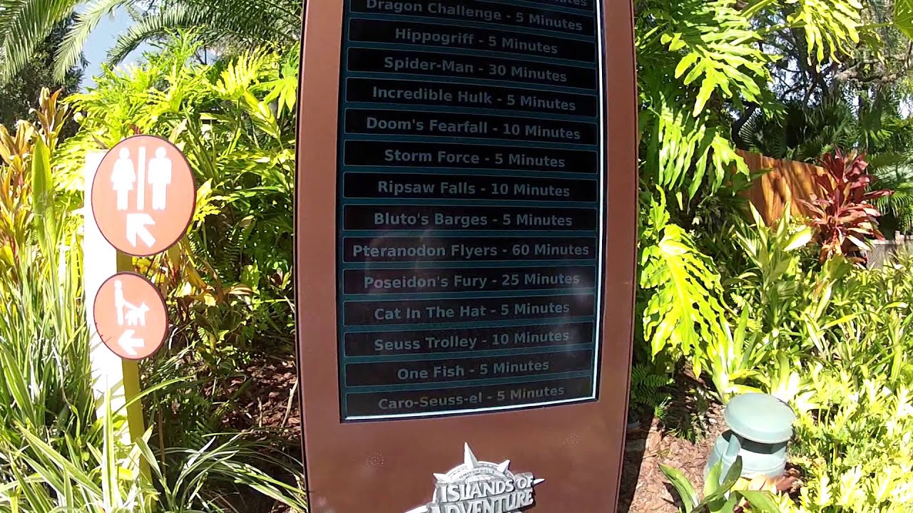 Islands Of Adventure Wait Times February 1st 2012 Universal Orlando islands-of-adventure-wait-times-february-1st-2012-universal-orlando