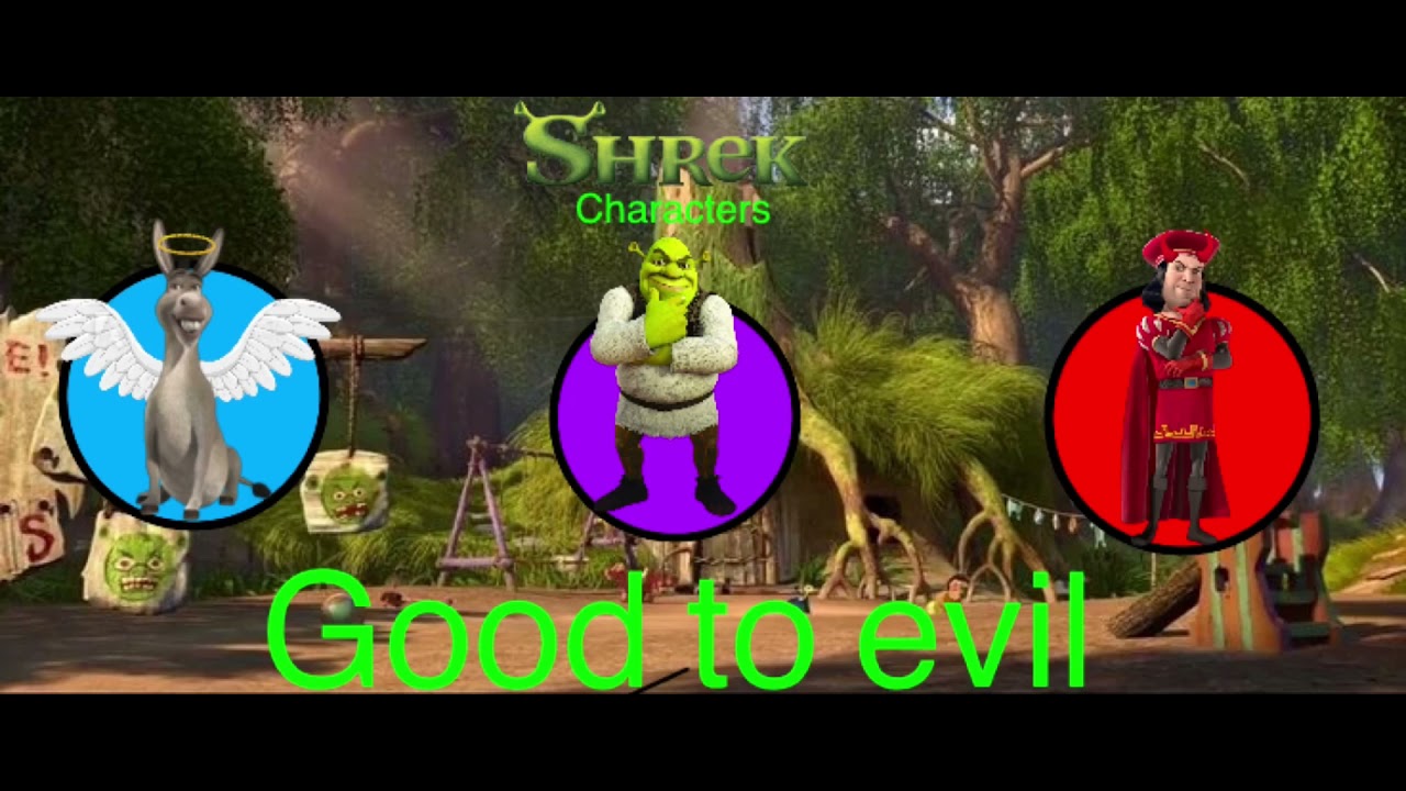 Shrek characters: good to evil 📖🧚‍♀️👹 - YouTube