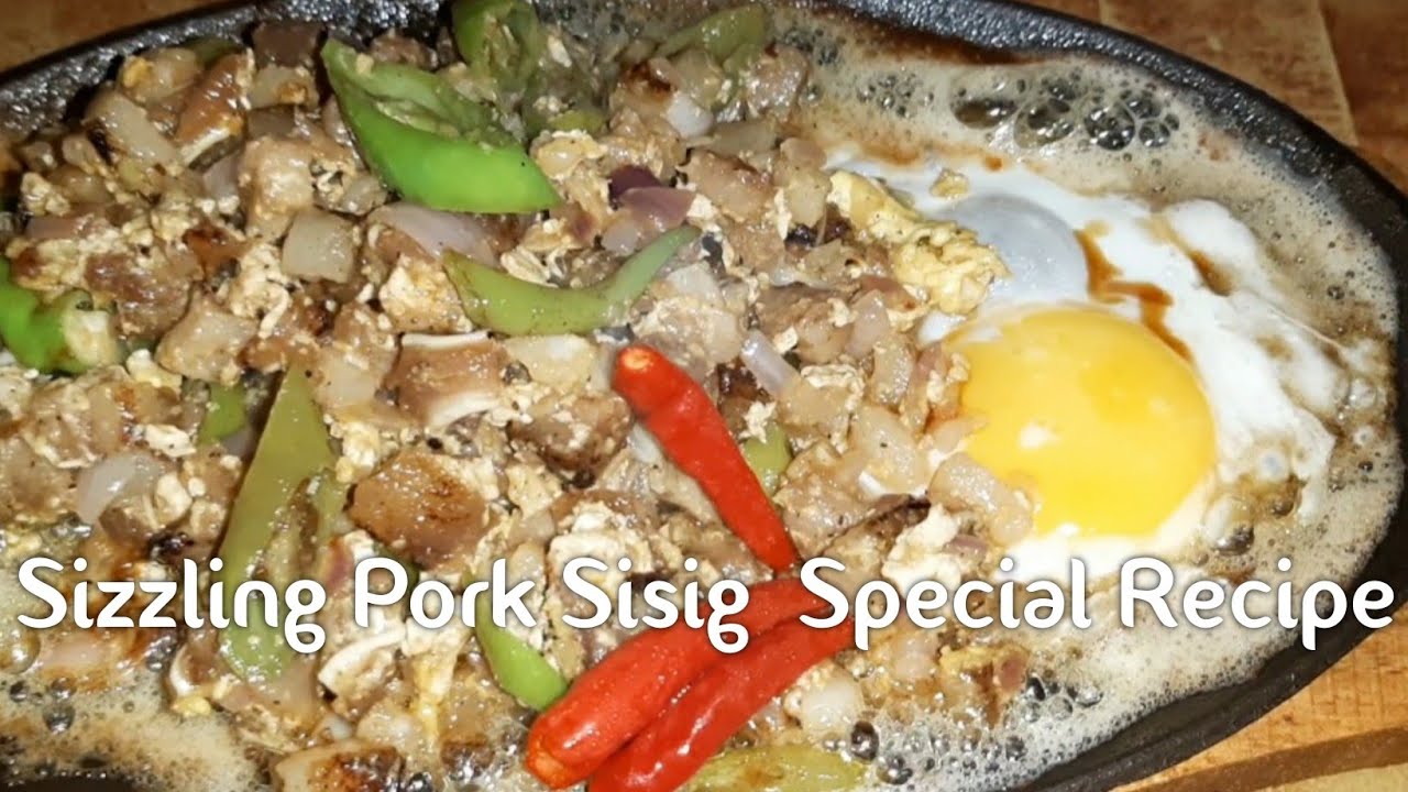 Sizzling pork sisig special recipe - YouTube