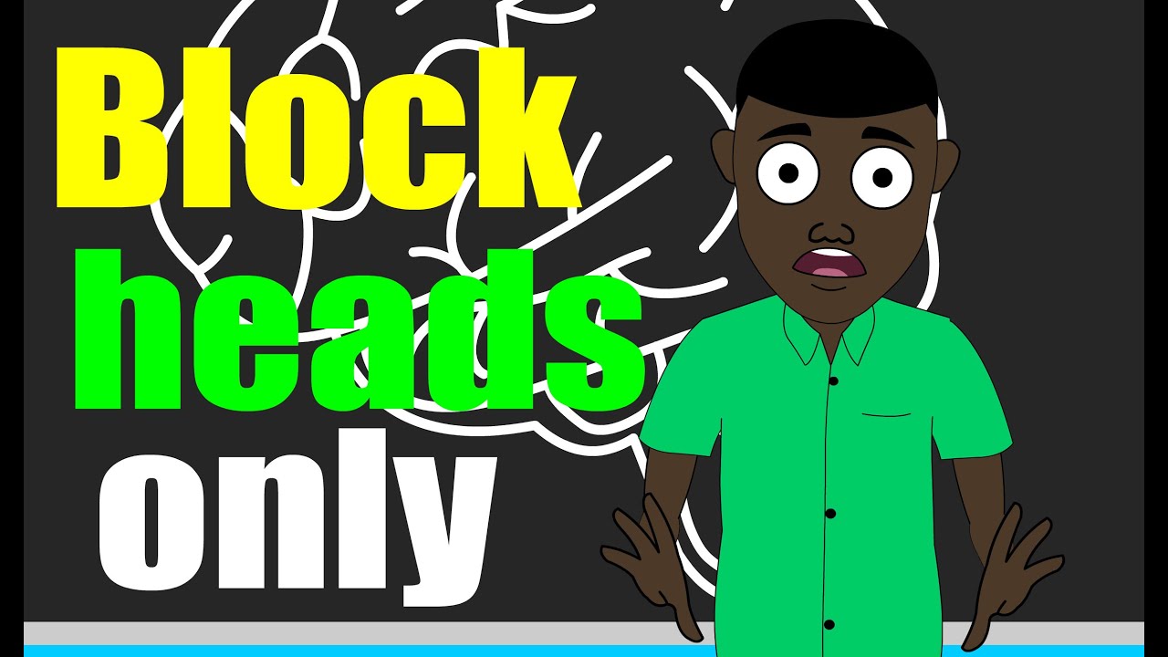 Block heads only - back to school - animated cartoon - YouTube