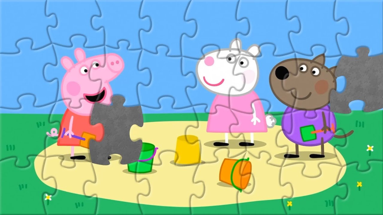 Peppa Pig, Suzy Sheep and Danny Dog - Puzzle For Kids | Puzzle - YouTube