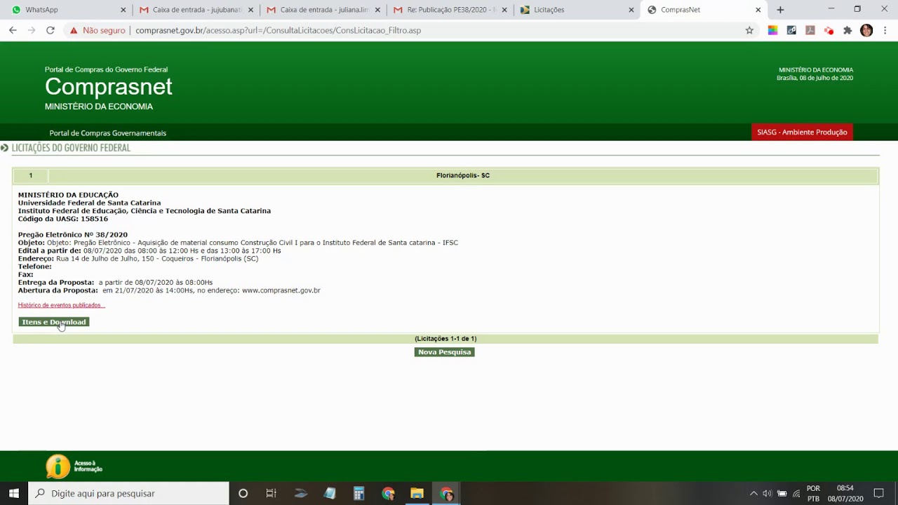 Busca de edital no comprasnet - YouTube