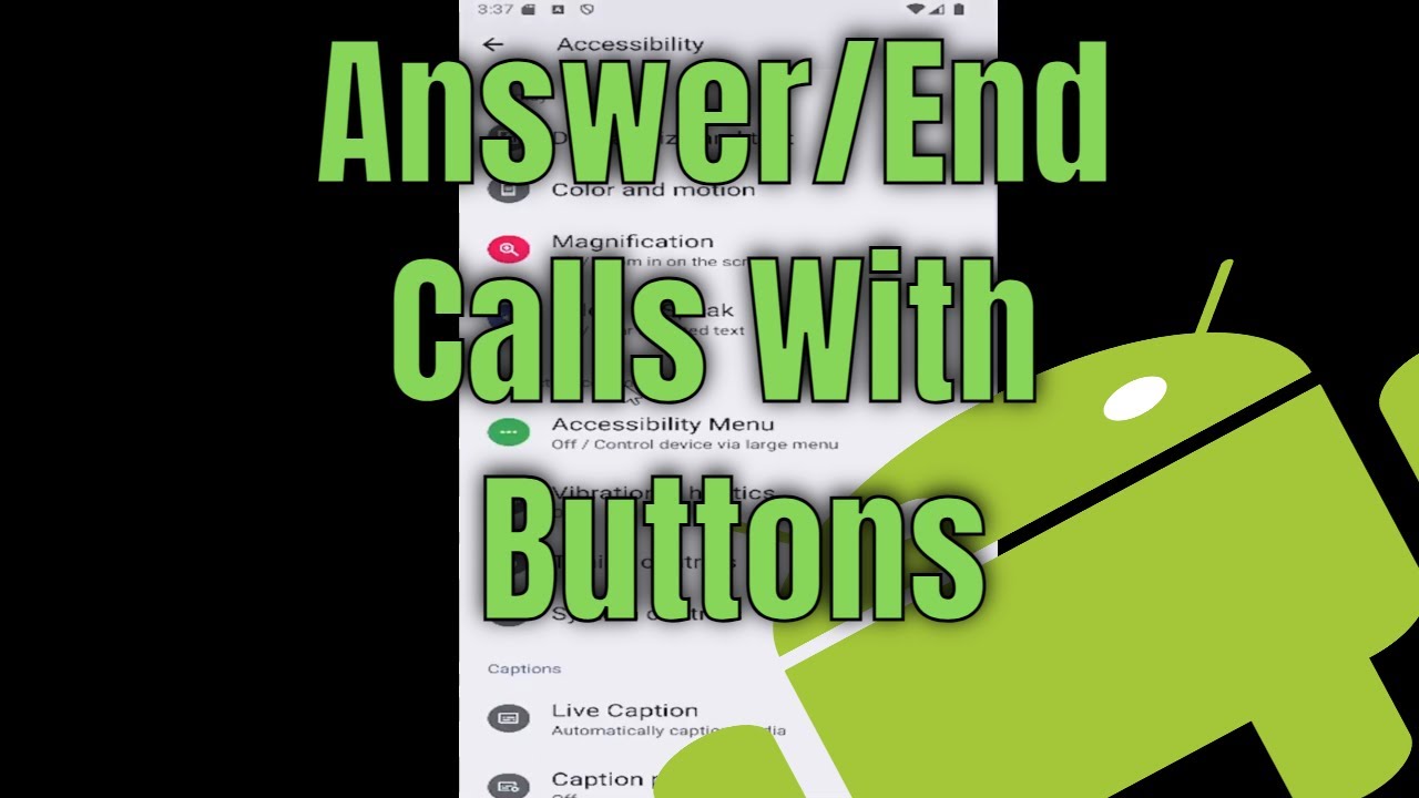 How to Answer & End Calls With Buttons on Android Phone [2026] - YouTube