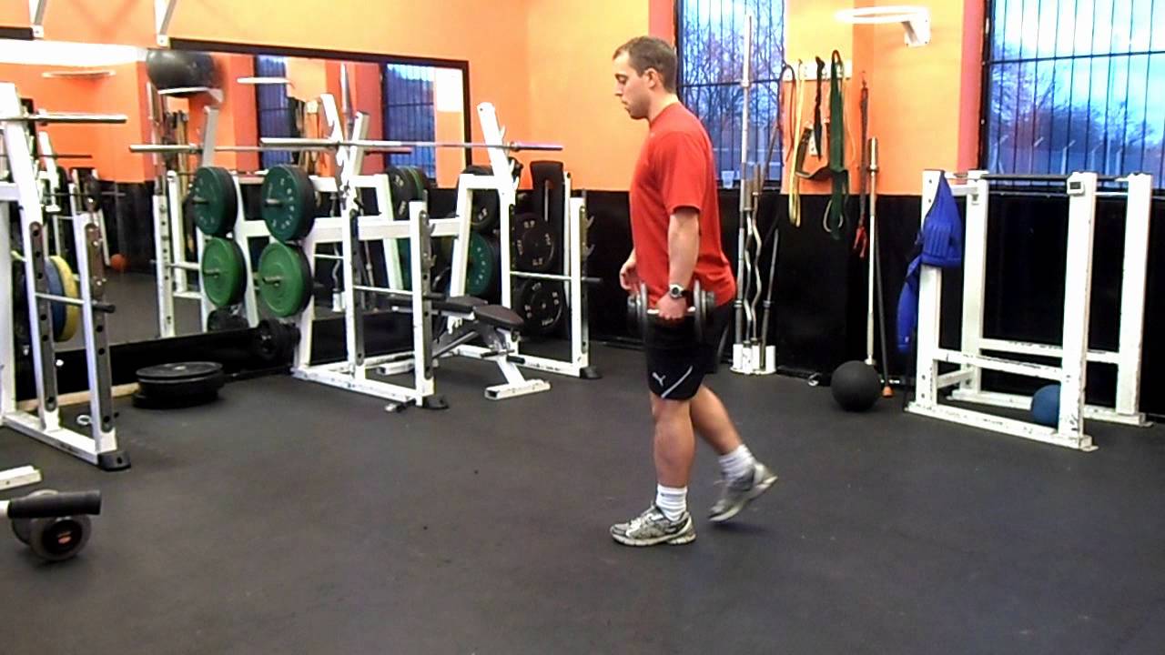 SA DB Walking Lunge - YouTube