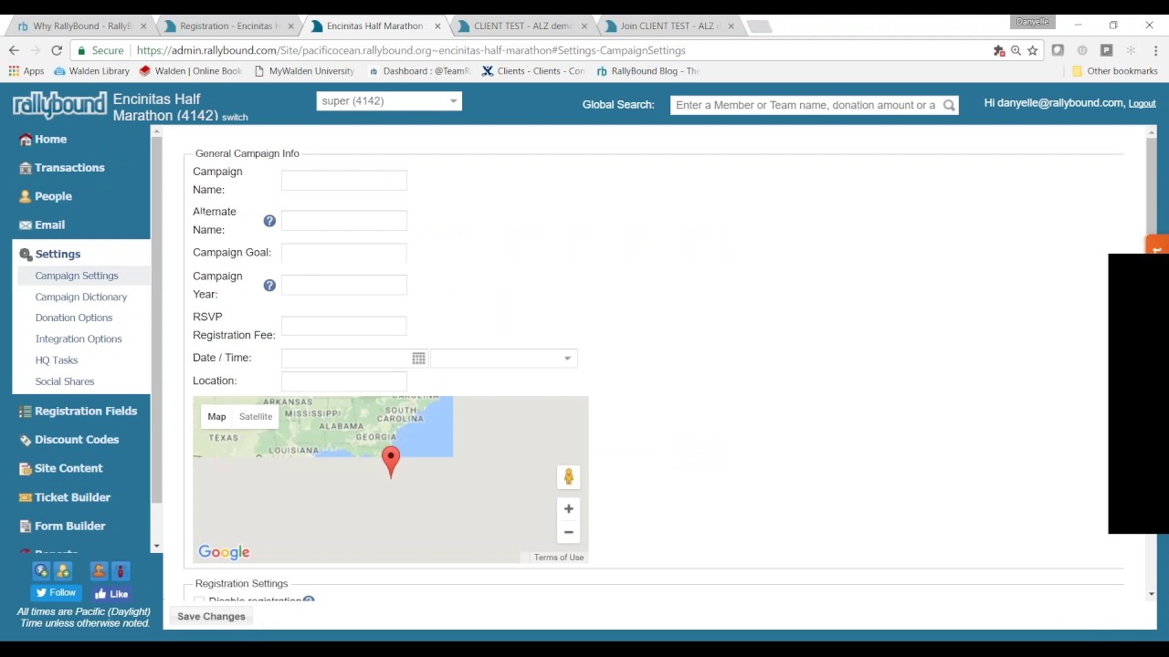 Rallybound RSVP Registration Fee and Fields - YouTube