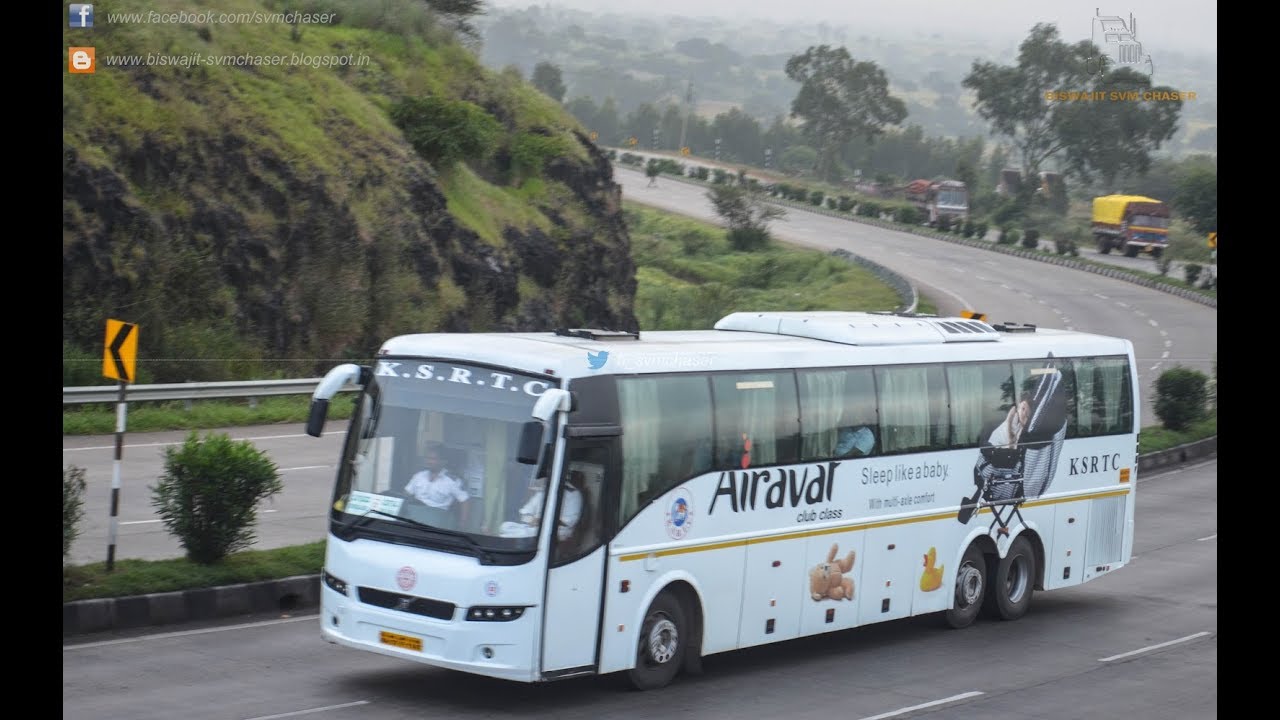 Karnataka SRTC Airavat Volvo B9R Leaving Ooty Bus Stand Towards ...