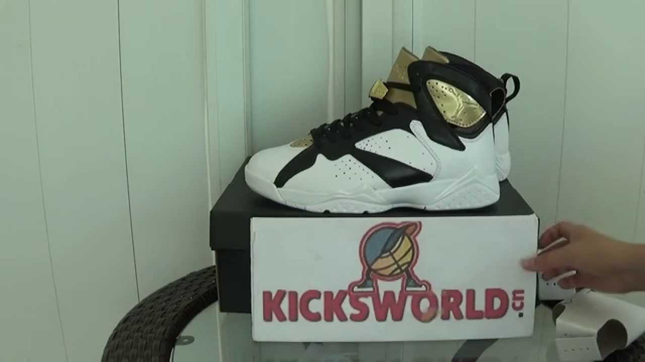 Jordan 7s champagne have stock !!// kicksworld - YouTube
