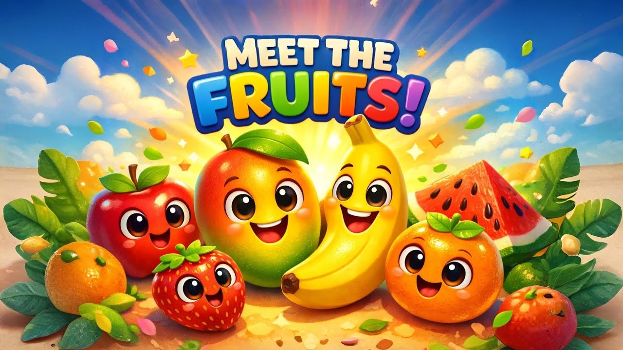 Learn Fruit Names with Fruitland Toons | Fun 3D Fruit Cartoon for Kids ...