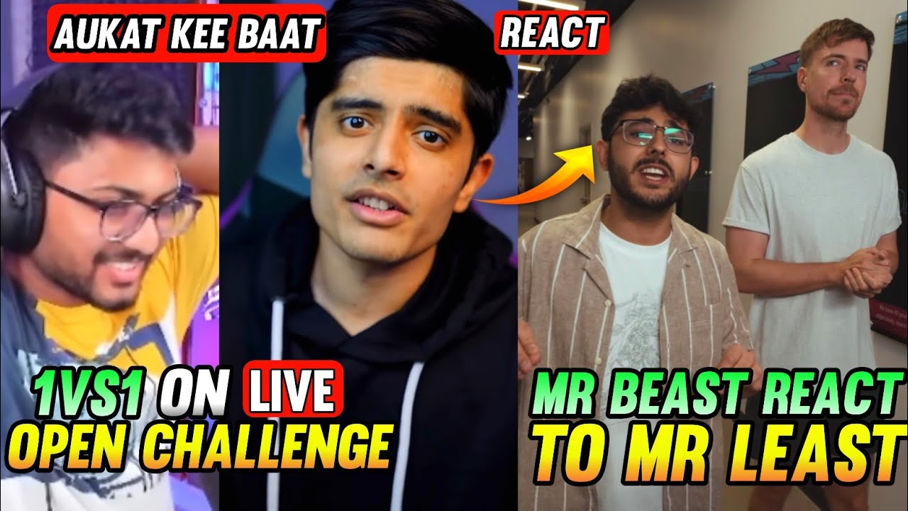 MRBEAST REACT CARRYMINATI VIDEO AUKAT KI BAAT - TOTAL GAMING VS MUNNA BHAI GAMING !! - YouTube
