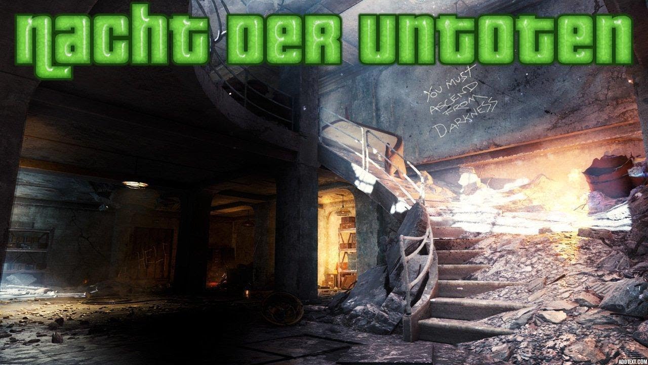 Nacht Der Untoten Co Op Split screen BO3 Zombies - YouTube