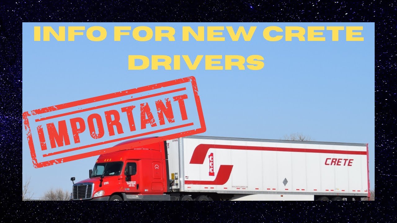 Important information for drivers at Crete Carriers #trucking Ep. 123 ...