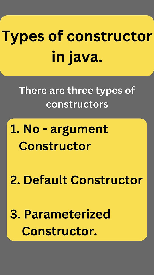 Types of constructor in java | Core Java tutorial - YouTube Types of constructor in java | Core Java tutorial - YouTube