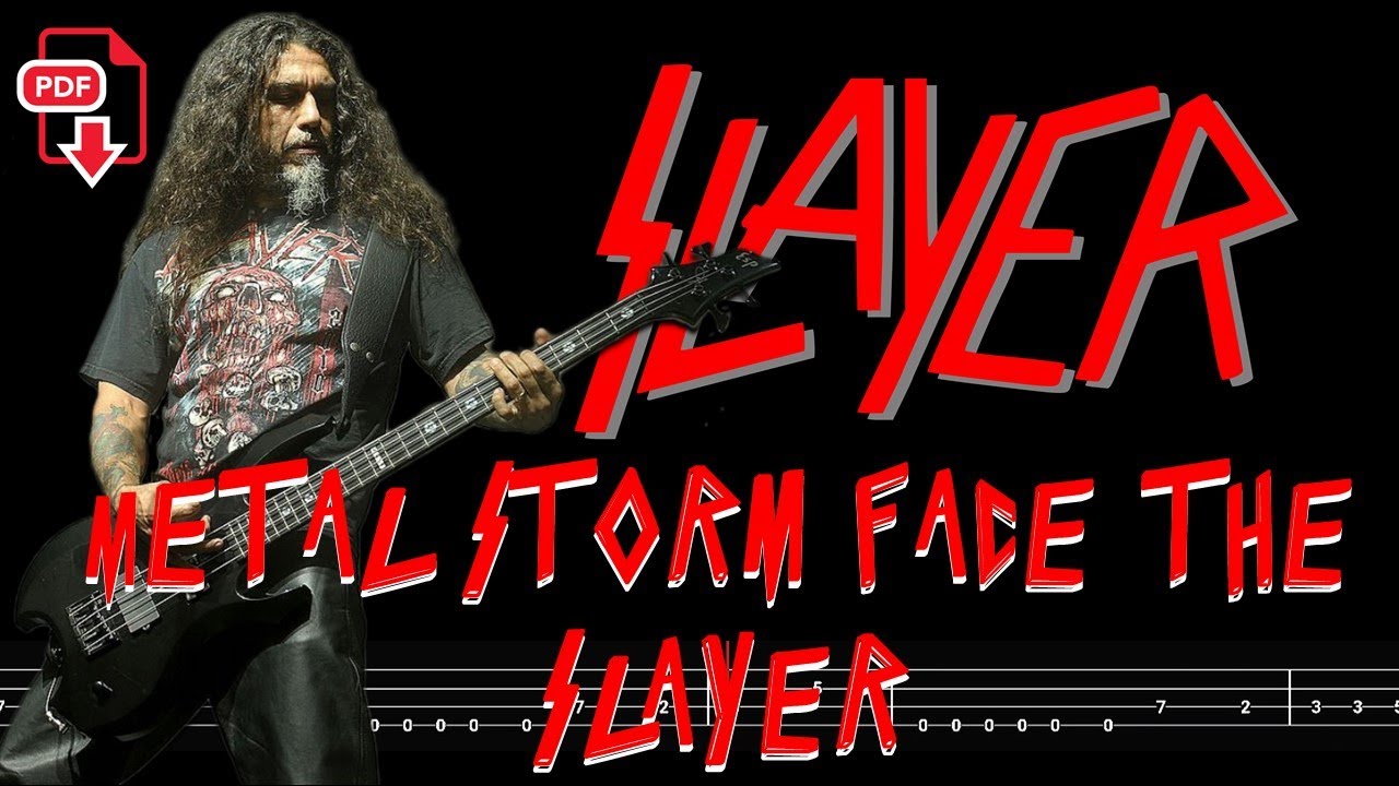 Slayer - Metal Storm / Face the Slayer (🔴Bass Tabs | Notation ...
