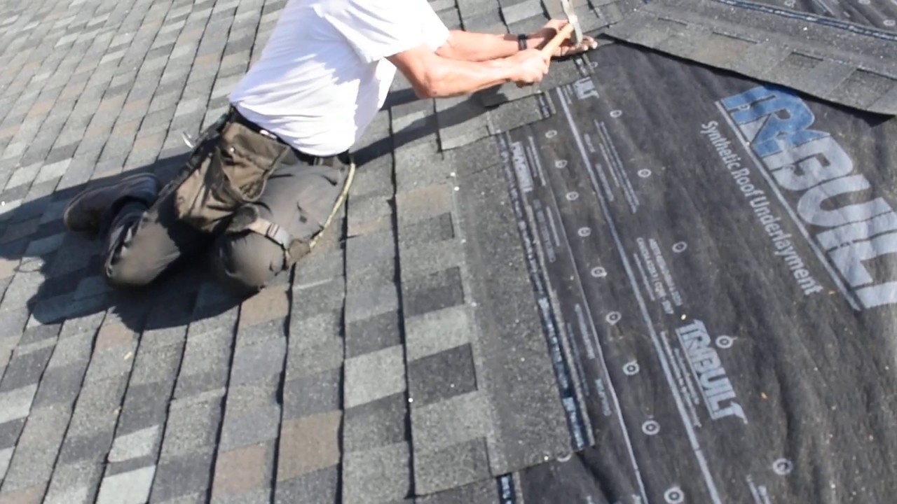 Hand nail roofing by Able Roofing - YouTube