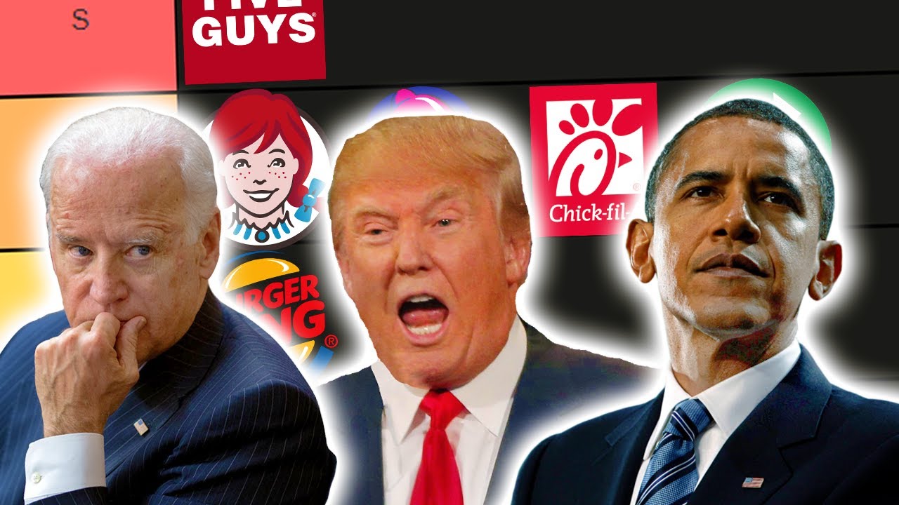 US Presidents Rate Fast Food Restaurants (Presidents Tier List) - YouTube