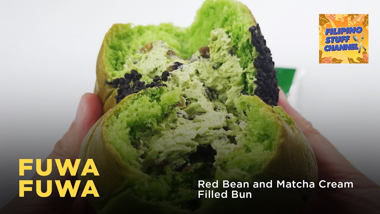 Fluffy, Soft Matcha Cream with Red Bean Bun | Fuwa Fuwa - YouTube