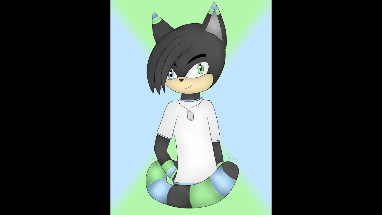 Sonic OC Speedpaint ~ Jackal Bustshot - YouTube