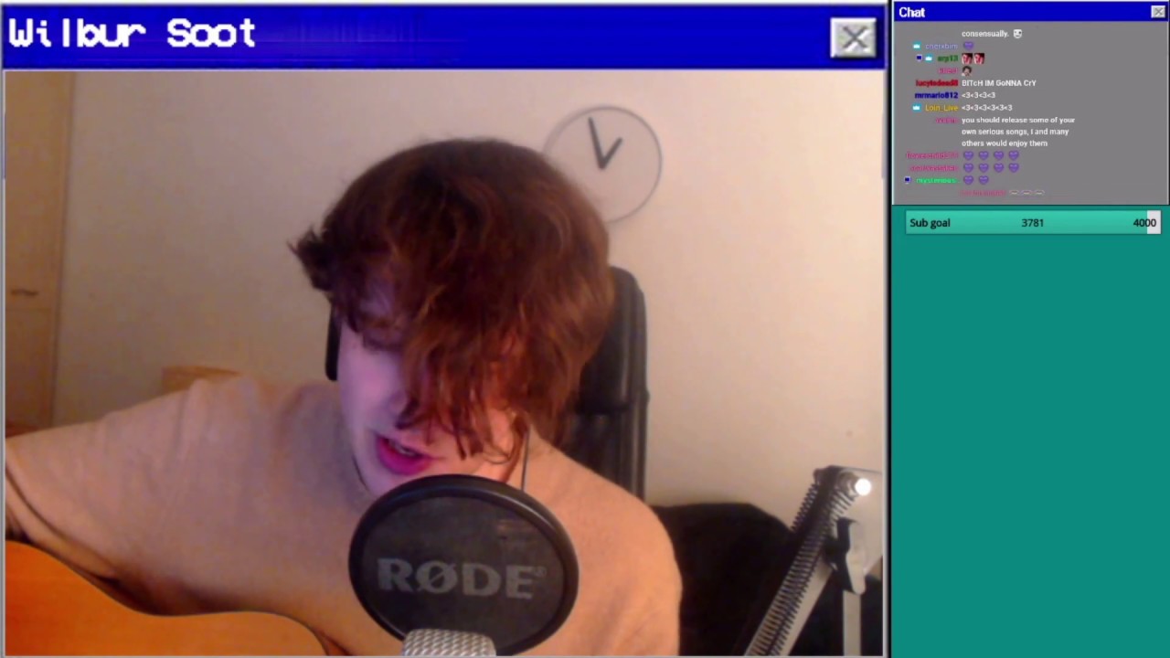 Wilbur Soot sings For Memories live on stream - YouTube