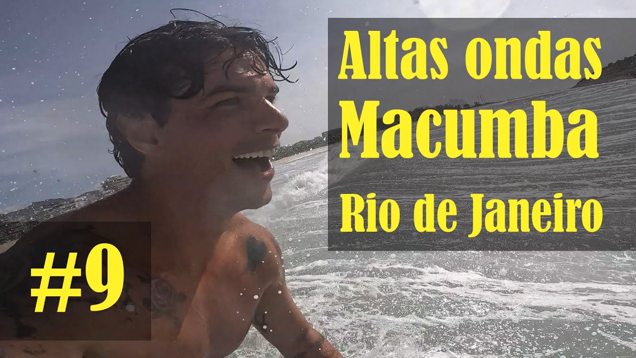 SURF na praia da Macumba (RJ) + 4km correndo na areia - YouTube