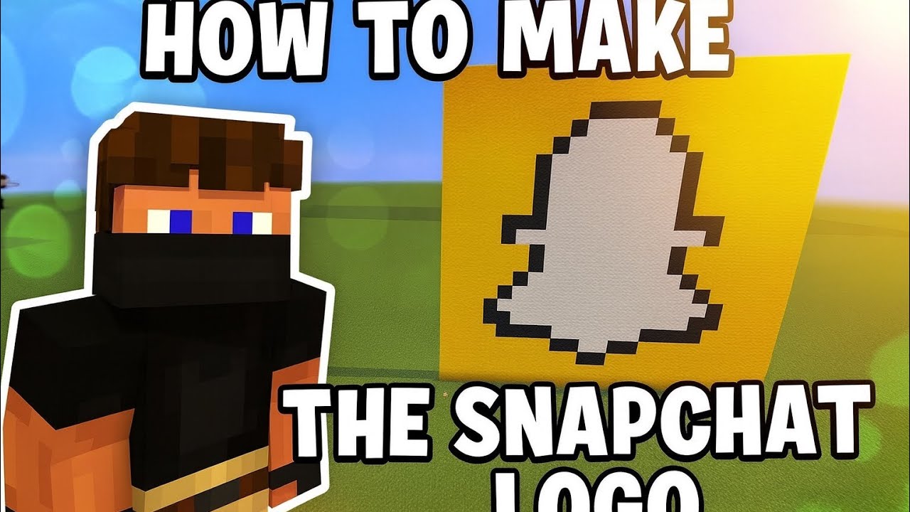 How To Make The Snapchat Logo In Minecraft - YouTube