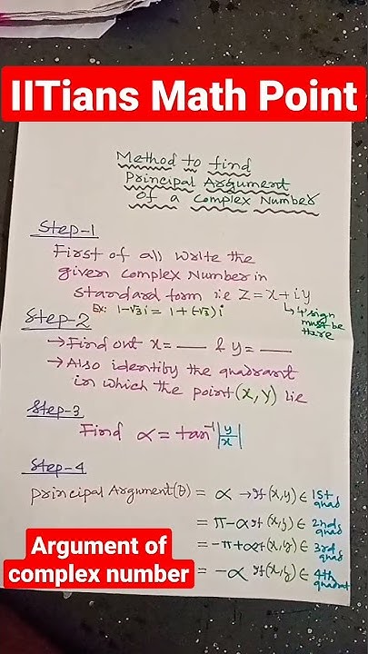principal argument of a complex number #maths #jee #iit #jeemain - YouTube
