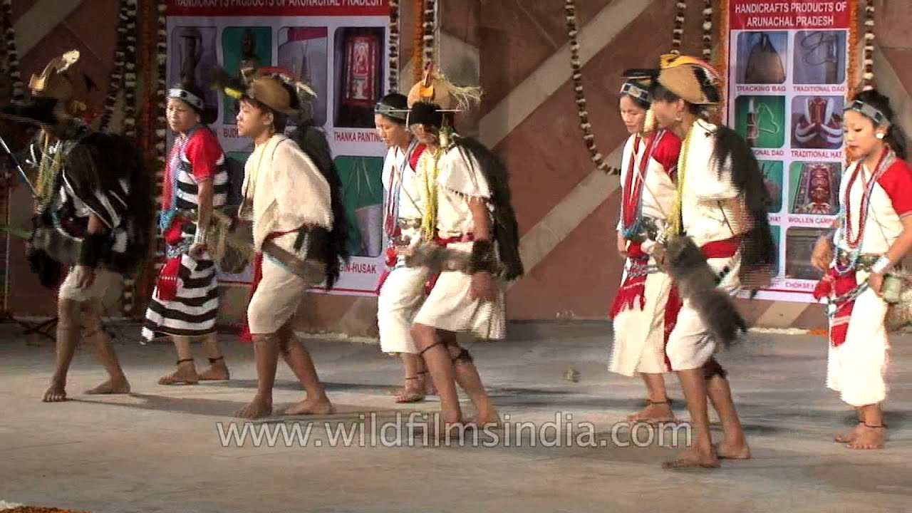 Nyishi tribe dance from Arunachal Pradesh - YouTube