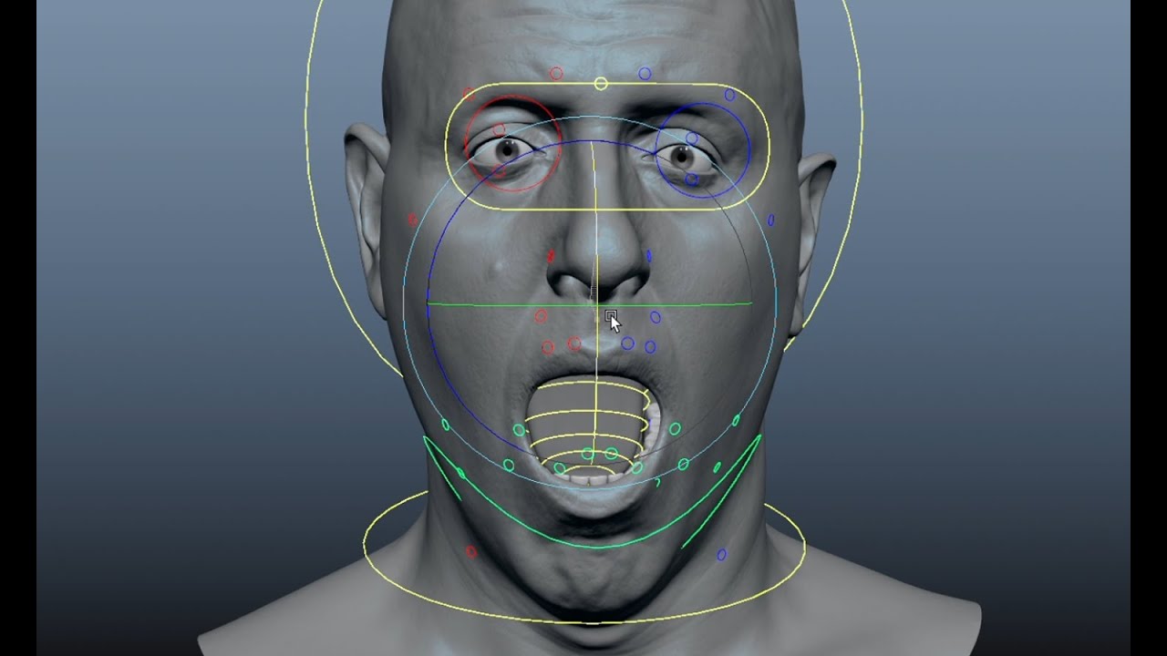 Facial Rig - Jaw Shapes - YouTube