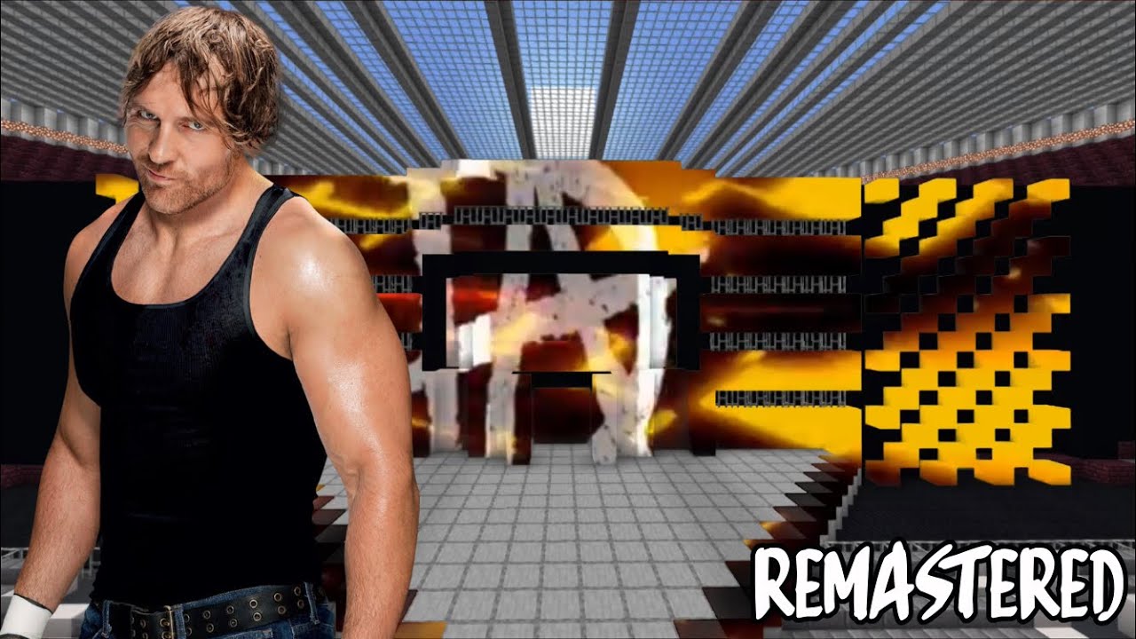 WWE Minecraft Dean Ambrose Entrance Remastered - YouTube