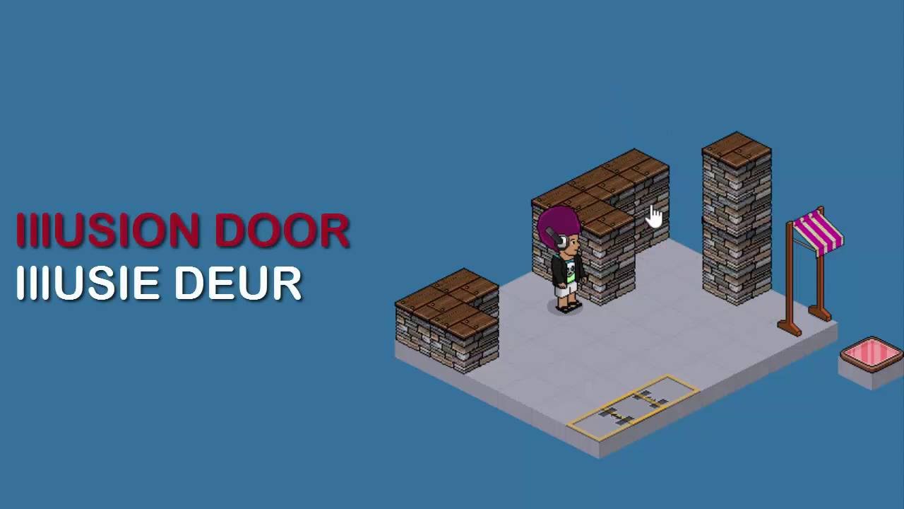 [HABBO BUILD] Illusion door - YouTube