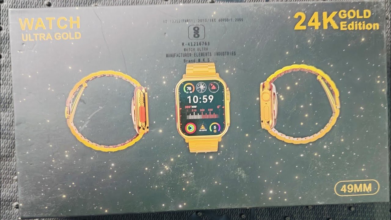 Ultra Gold Smart Watch Unboxing 🌊 🌹 24k Gold Edition. - YouTube